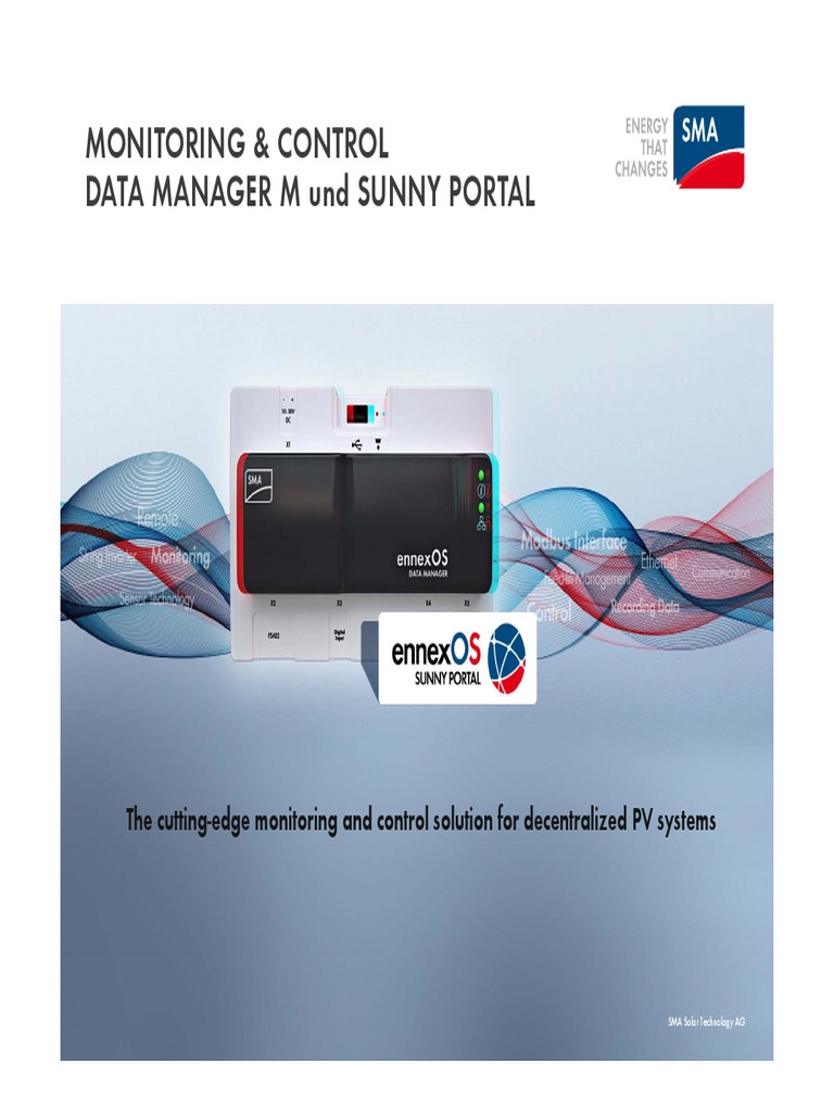 Data Manager M - Sunny Portal Pitch Presentation - EN | PDF