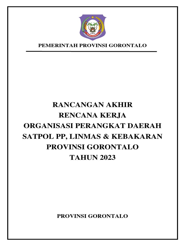 Renja Satpol PP 2023 | PDF