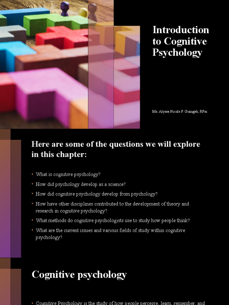 Introduction To Cognitive Psychology | PDF