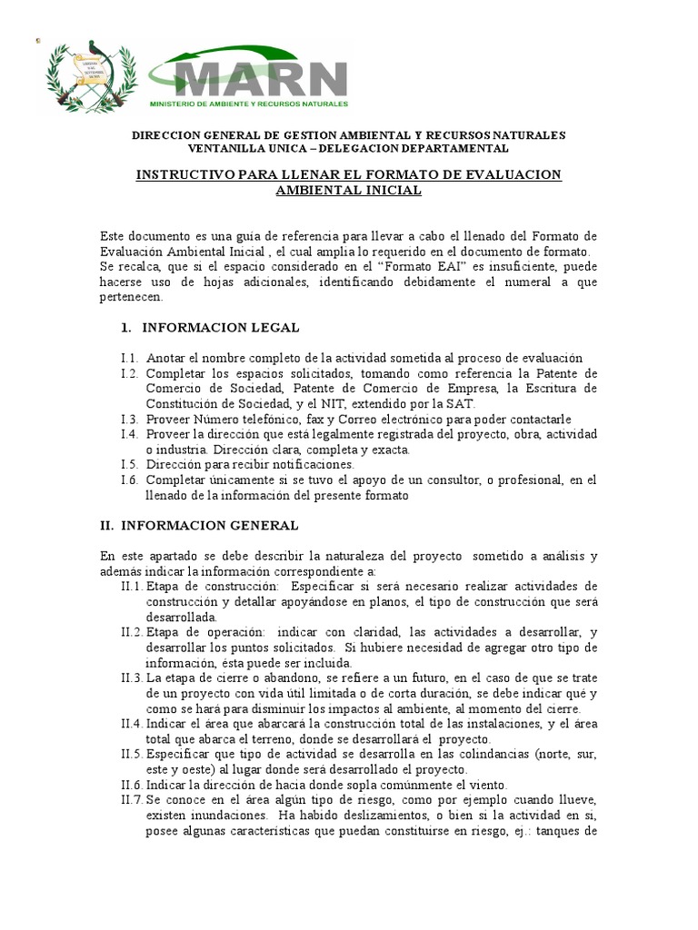 Instructivo Eai Guatemala | PDF