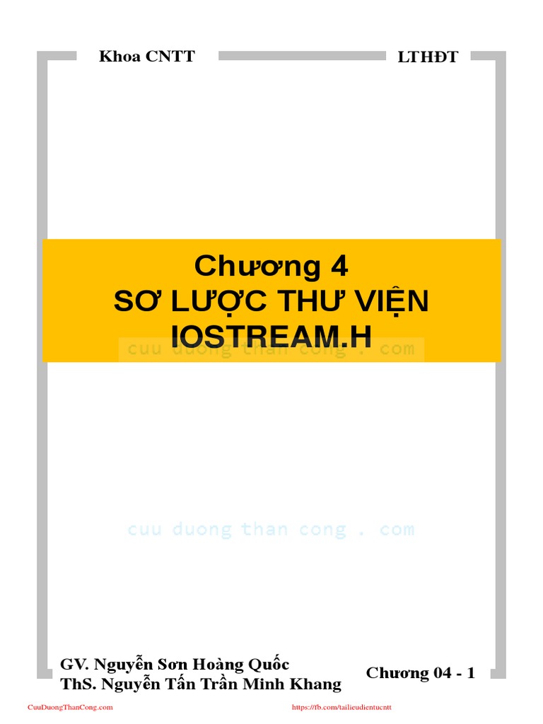 lthdt-04-iostream cơ bản | PDF