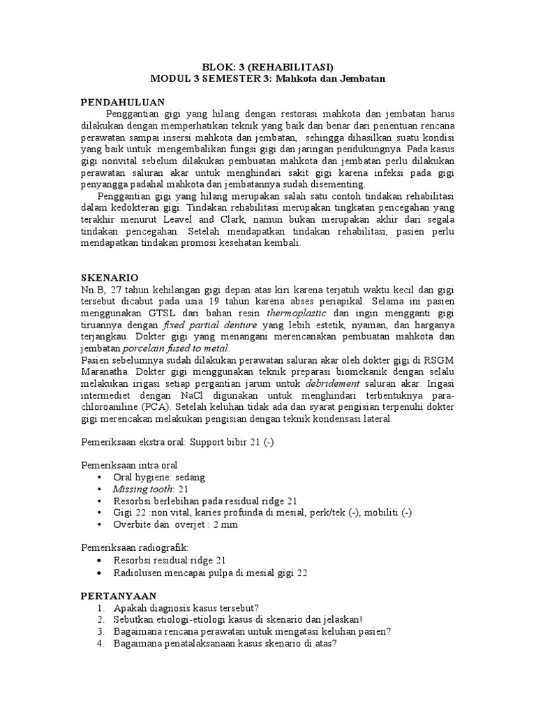 Modul Profesi GTC (Blok 3, Modul 3) - 2023 Lengkap | PDF | Sains & Matematika