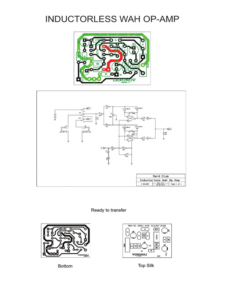 Inductorless Wah Opamp | PDF