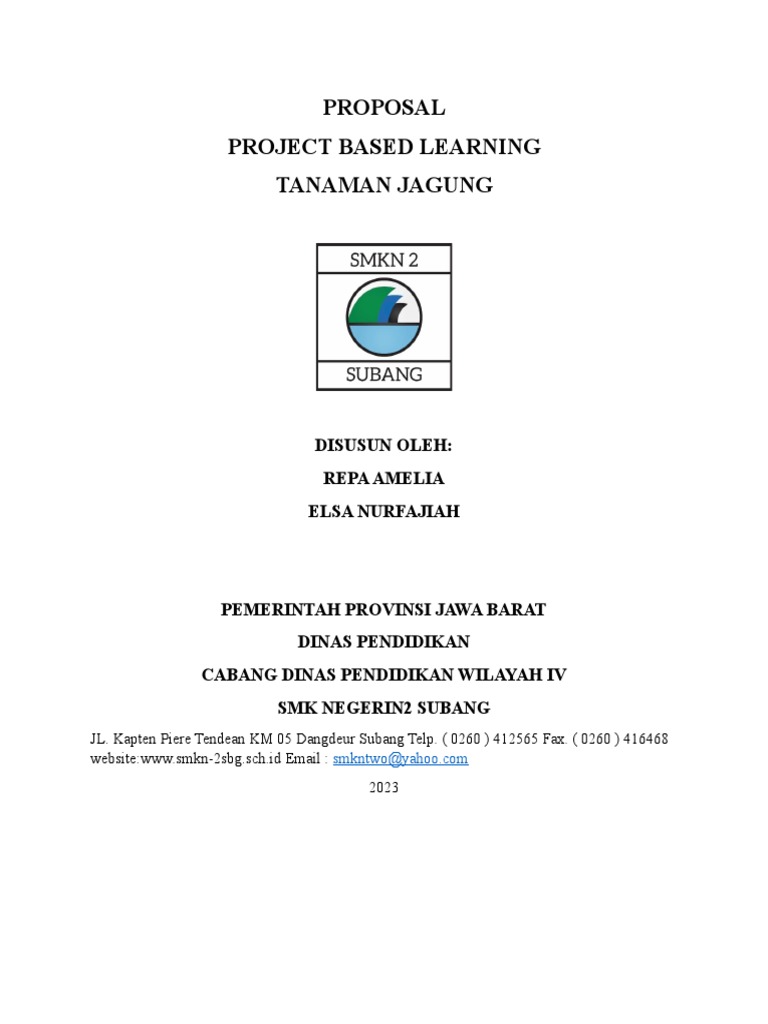 Proposal Jagung Repa | PDF