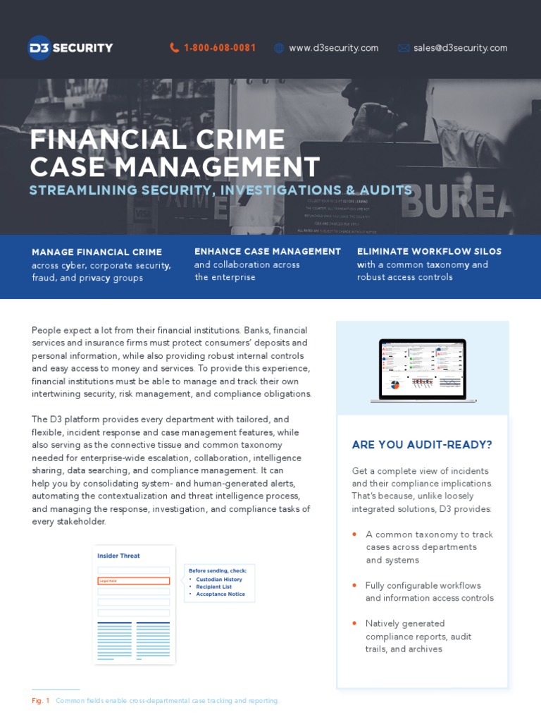 D3Security Financial Crime Case Management | PDF | Security | Computer ...