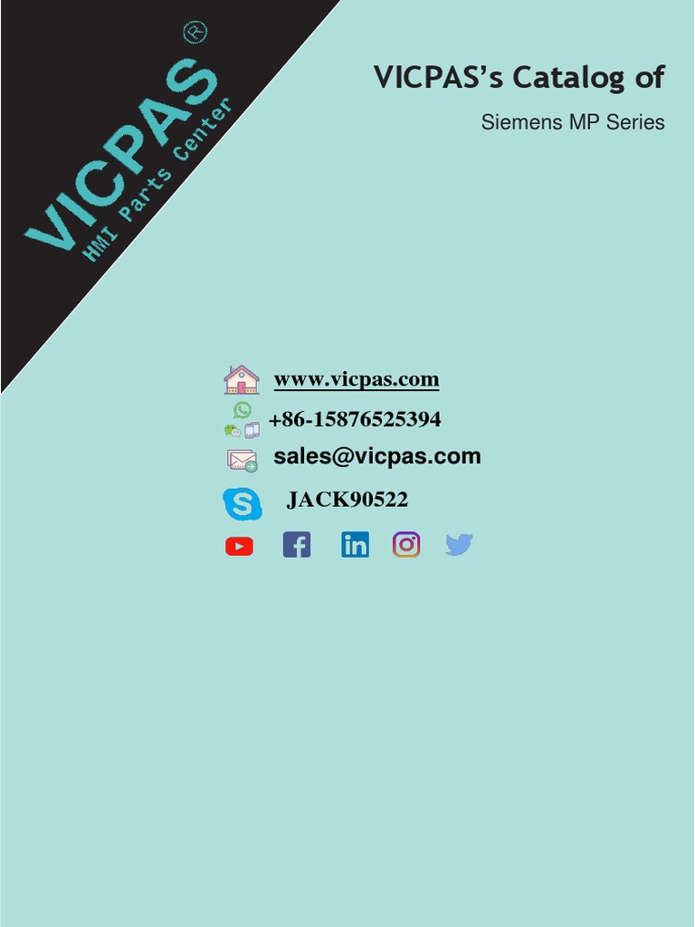 VICPAS's Catalog Of: Siemens MP Series | PDF