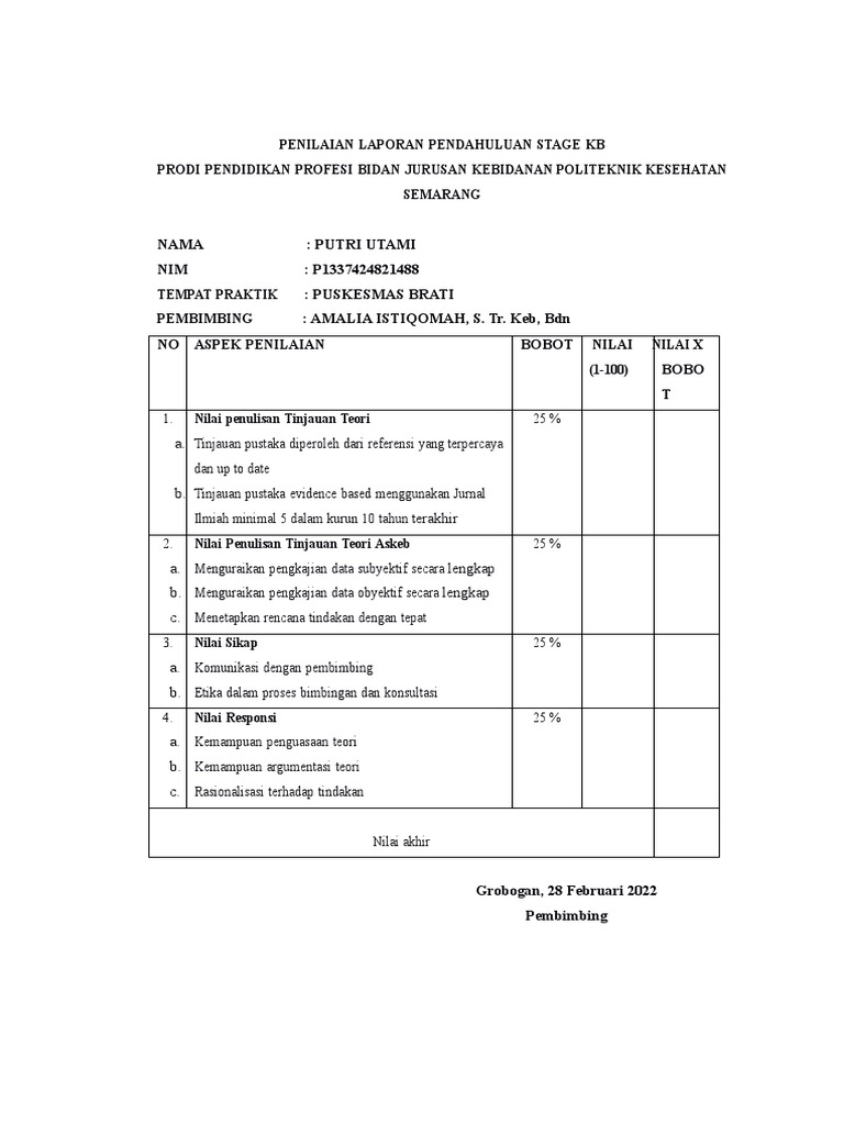 Putri Utami KB | PDF