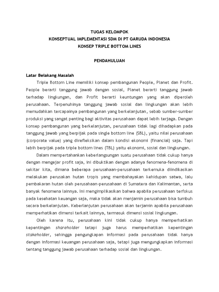 Tugas Sustainable Development - Makalah 3P | PDF Tugas Sustainable Development - Makalah 3P | PDF