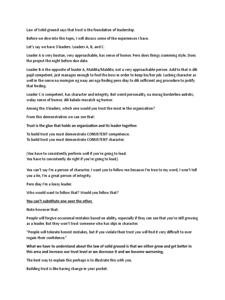 Law of Solid Ground | PDF