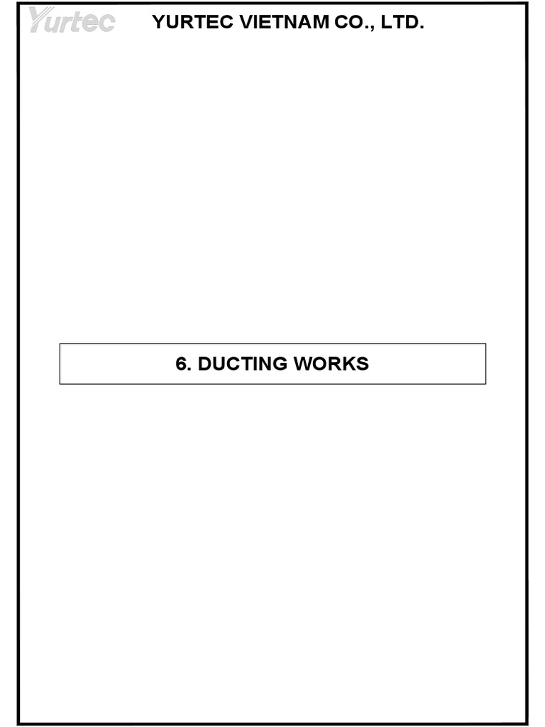 Ducting Works PDF | PDF