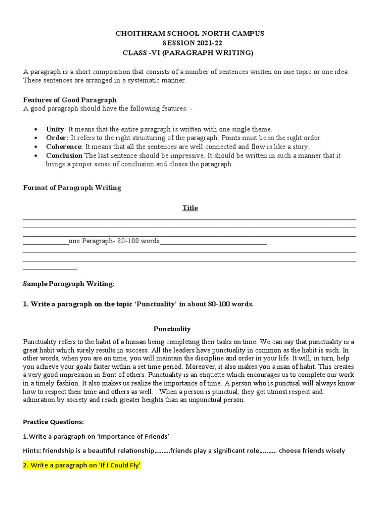 6 Paragraph Writing | Download Free PDF | Disciplines