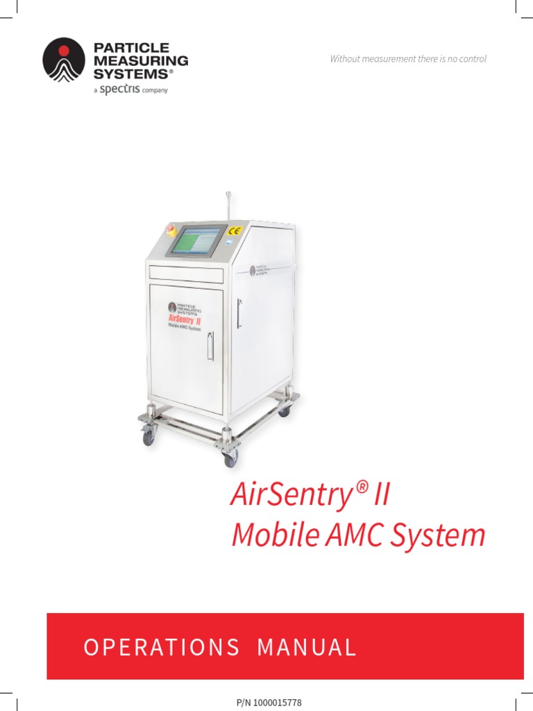 AirSentry II Mobile Cart Operations Manual Rev G | PDF
