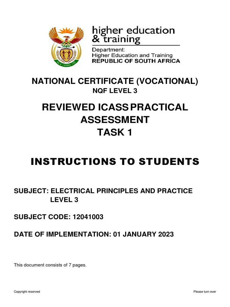 NCV Reviewed Electrical Principles and Practice Level 3 12041003 STD ... NCV Reviewed Electrical Principles and Practice Level 3 12041003 STD ...