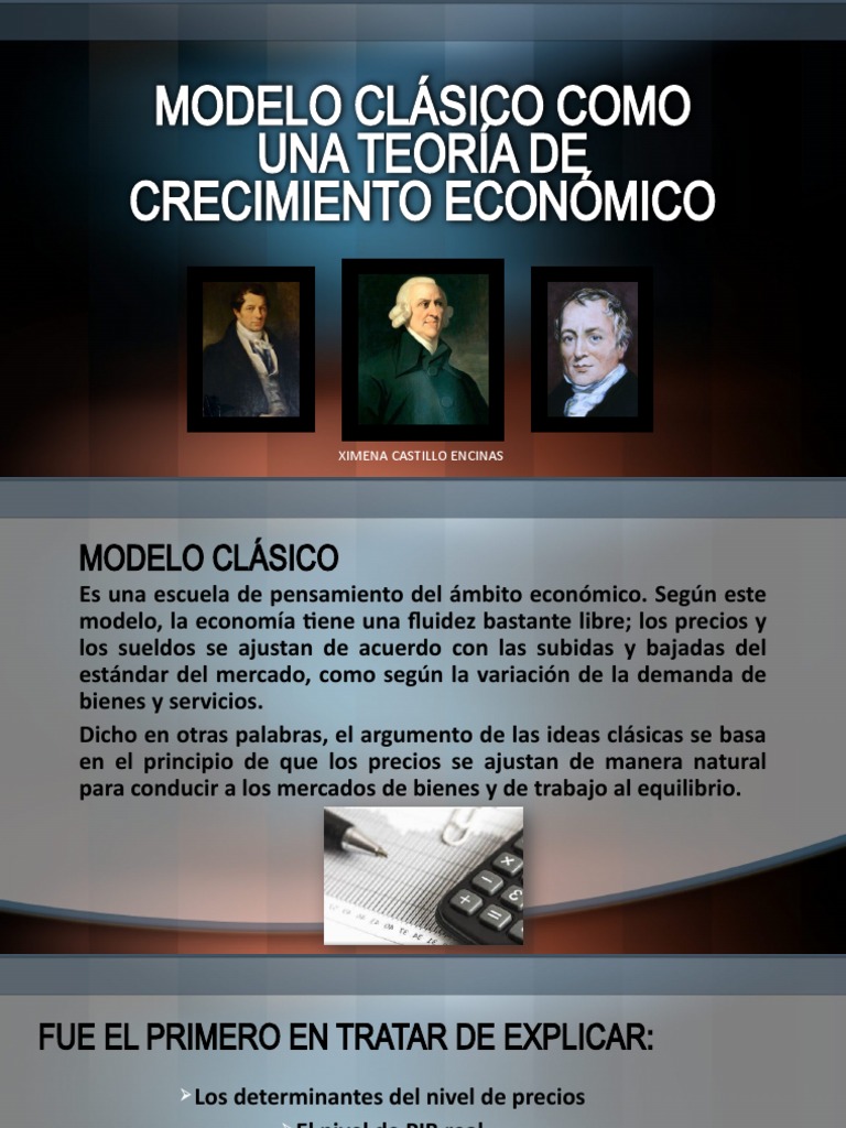 Modelo Clásico Como Una Teoría de Crecimiento Económico | PDF