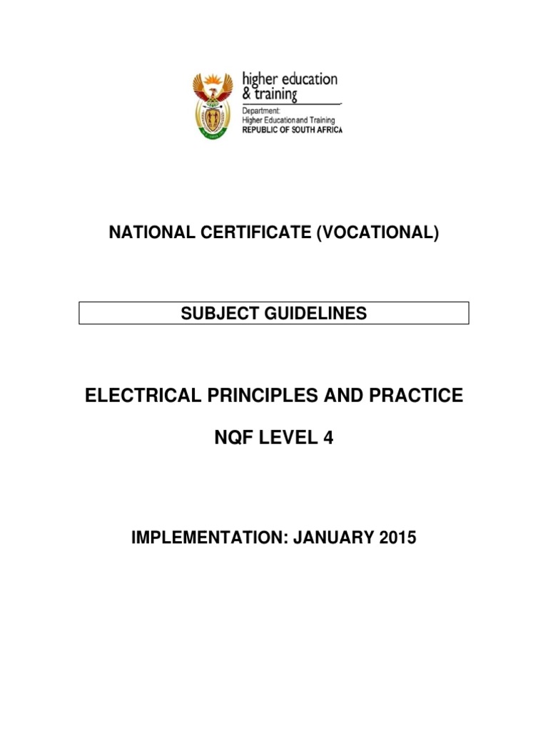 SG Electrical Principles and Practice L4 | PDF