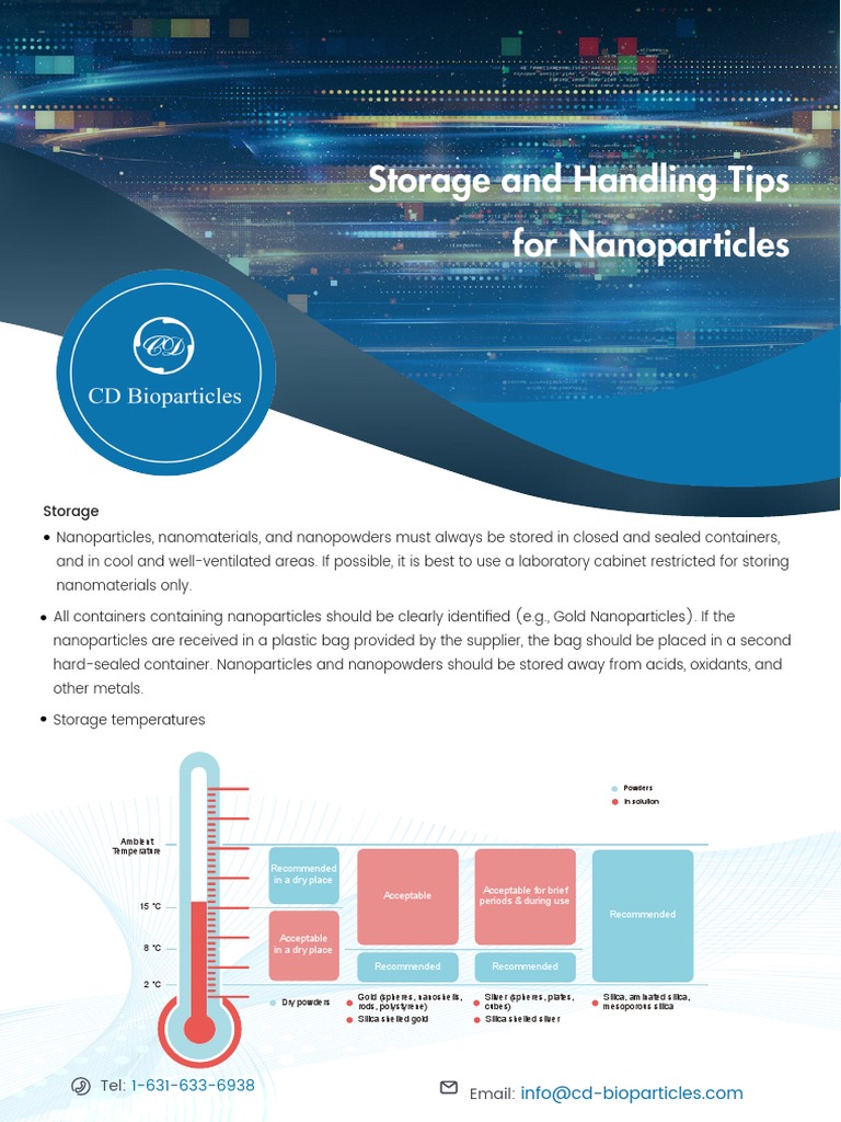 Nanoparticle Storage and Handling Guide | PDF