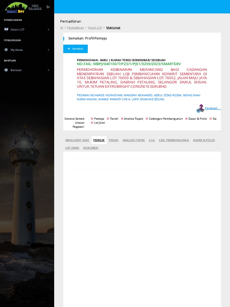 MBPJ - Smart Development Control System (Smart Dev) - 01 | PDF