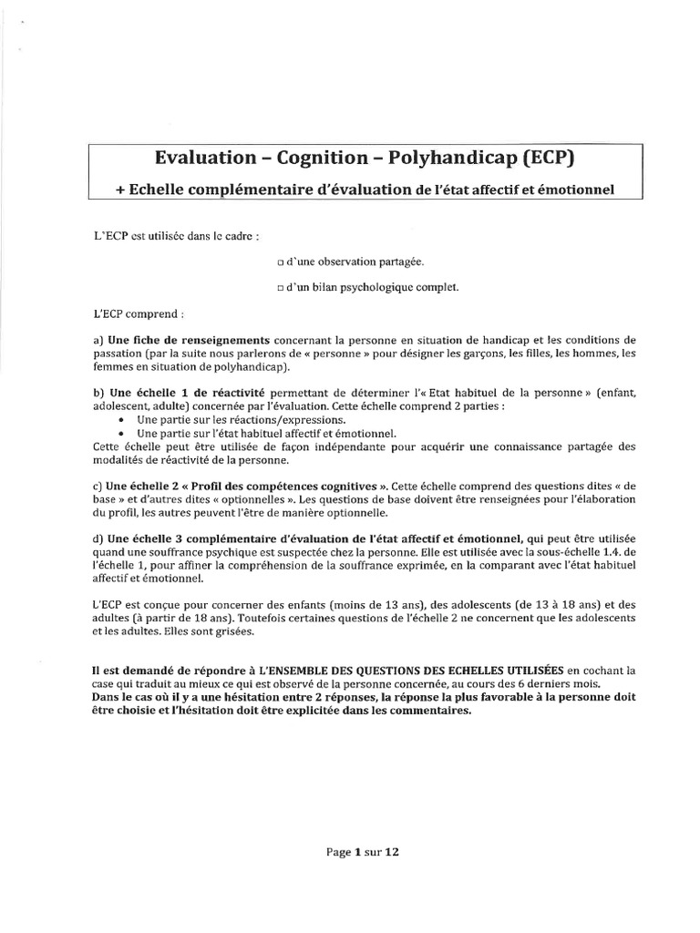 ECP échelle | PDF