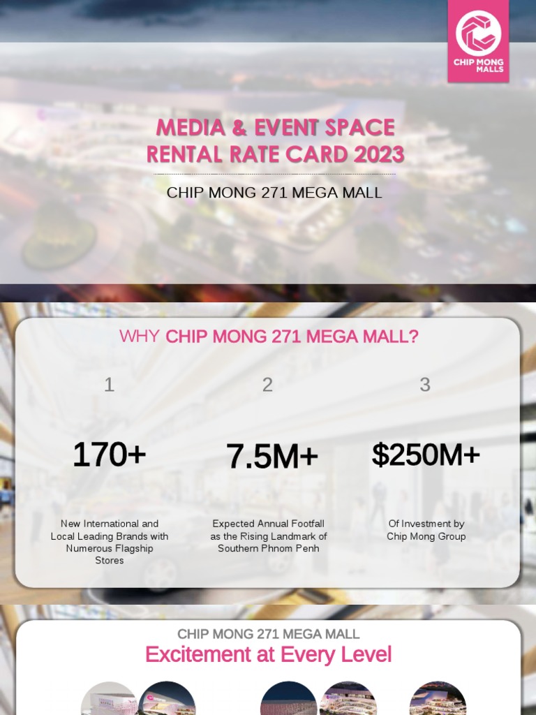 CM271 Media Event Space Rental Rate Card 2023 Seth | PDF