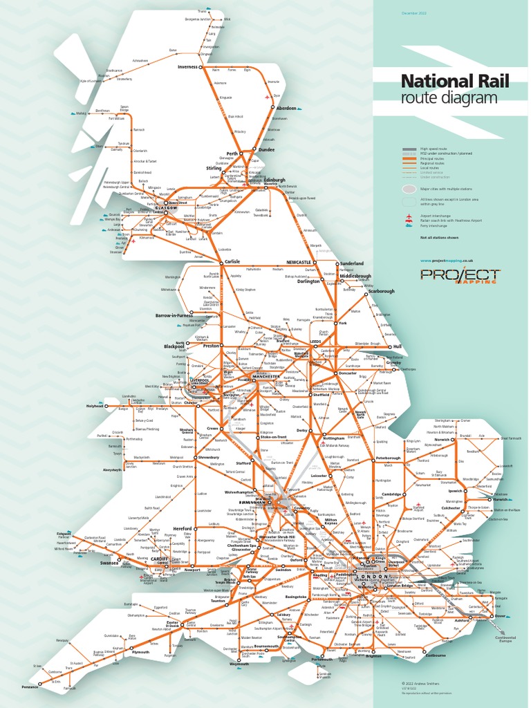 National Rail Route Diagram Dec 22 | PDF | Clubs And Societies ...