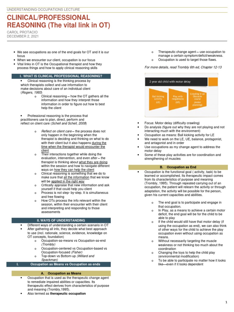 Clinical Reasoning | PDF | Career & Growth
