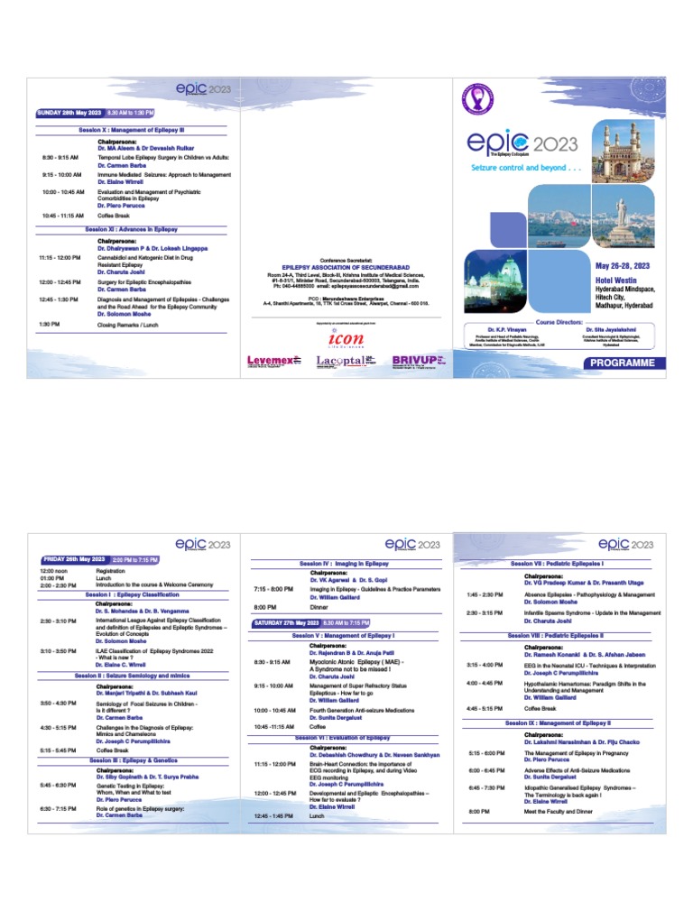 Epic - Program Schedule-2 | PDF