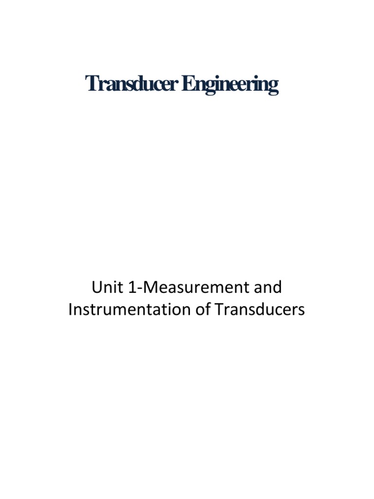 Measurement and Instrumentation Basics | PDF