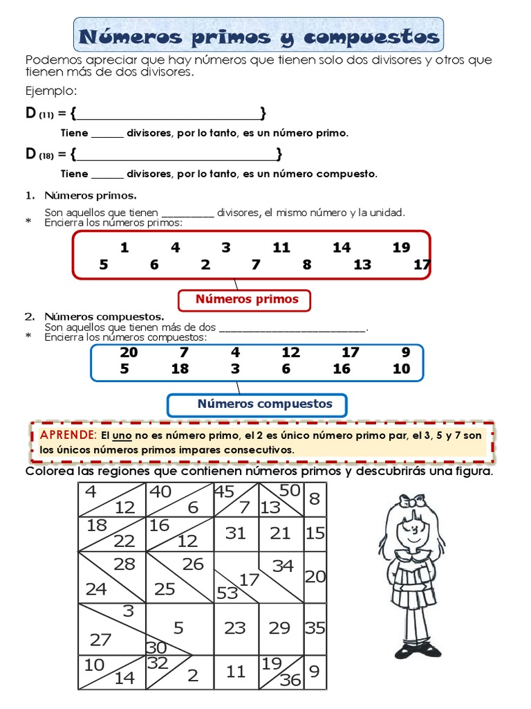 Números Primos y Compuestos | PDF