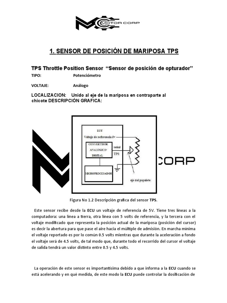 01 TPS . | PDF | Gasolina | Sensor