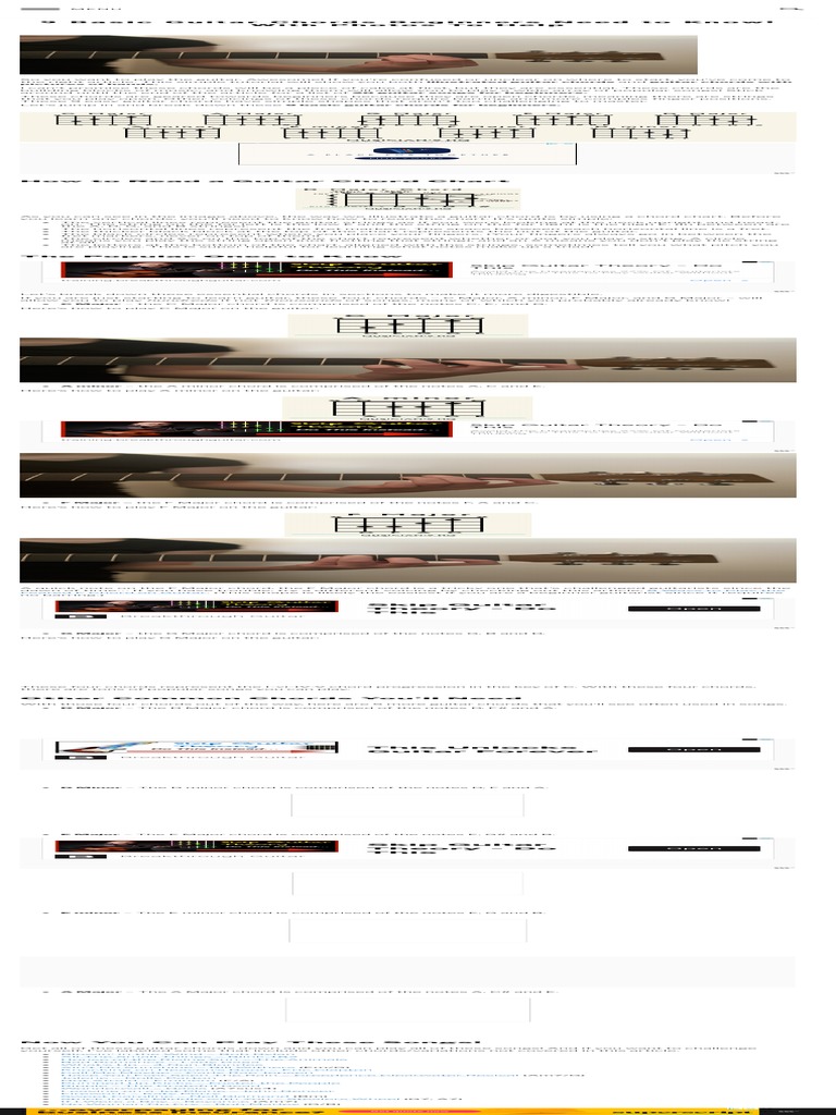 9 Basic Guitar Chords Beginners Need To Know With Photos To Help