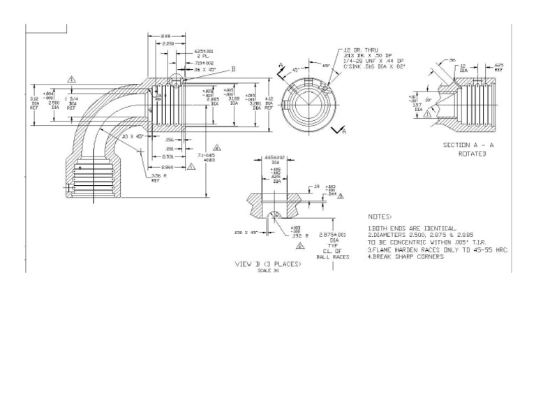 Swivel Joint Drawing | PDF