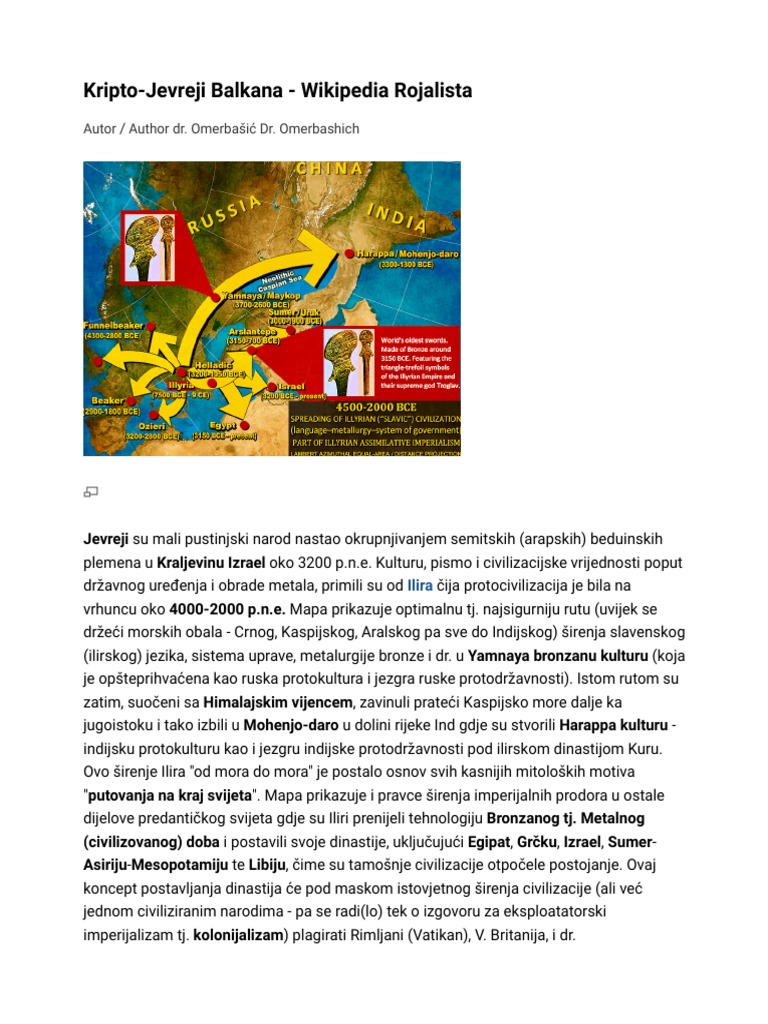 Kripto Jevreji Balkana Wikipedia Rojalista | PDF