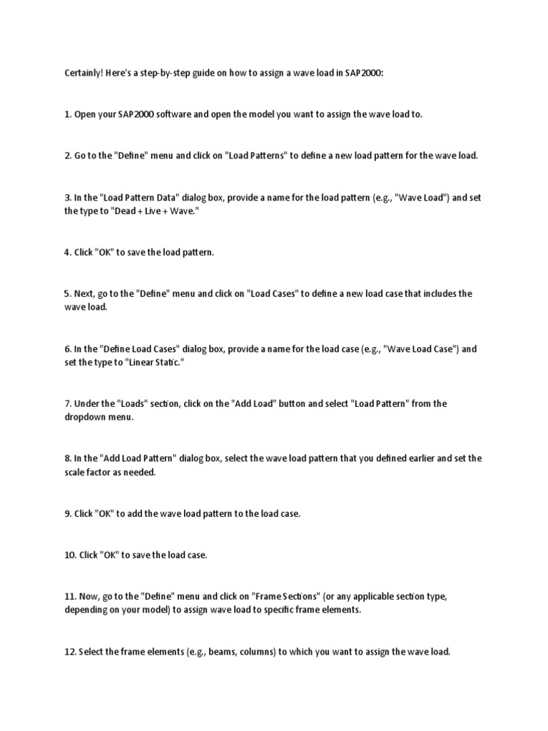 Wave Load | PDF