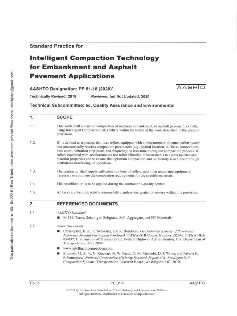 Aashto D PP 81 - 18 (2020) | PDF