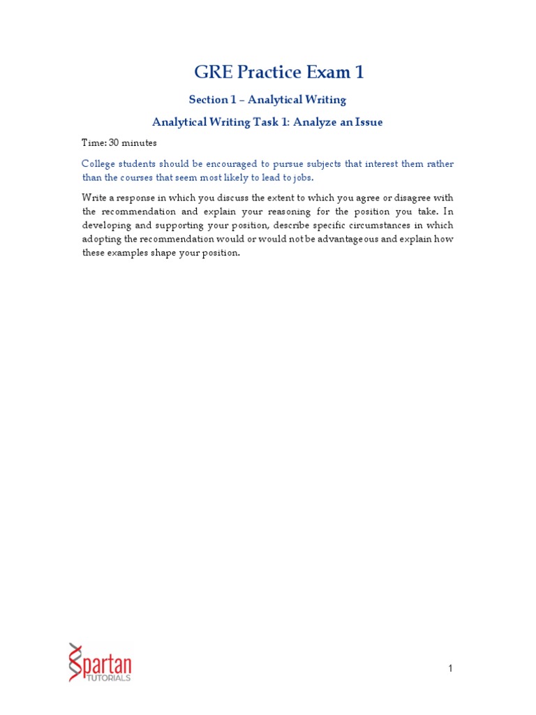 GRE Practice Exam Overview | PDF | Social Science | Foreign Language ...