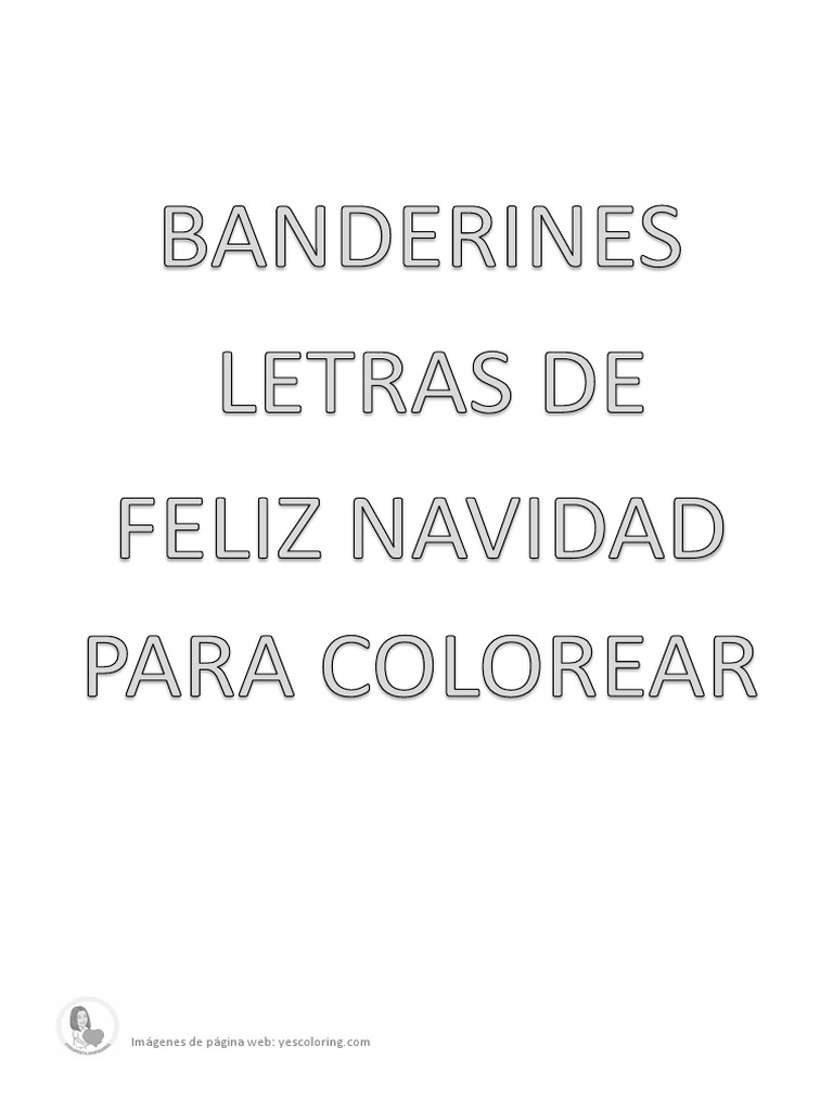 Banderines Feliz Navidad | PDF