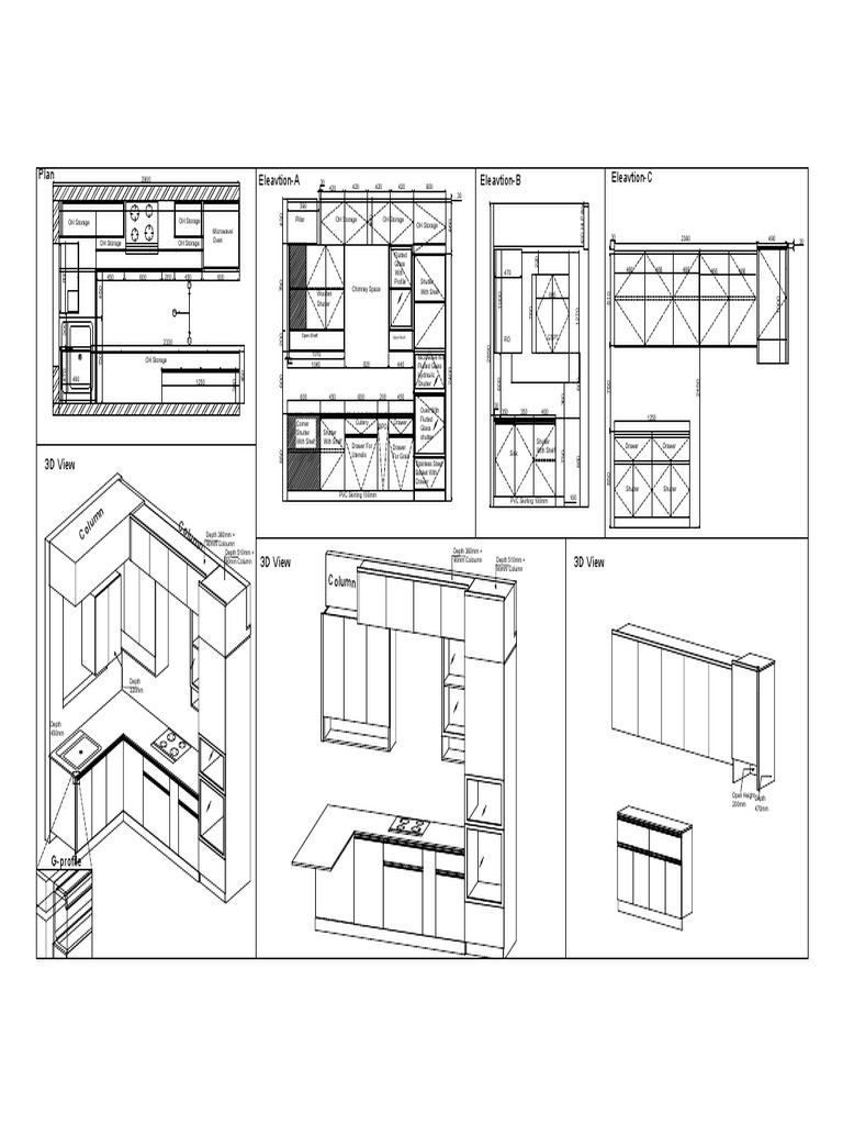 Kitchen Storage and Cabinet Designs | PDF