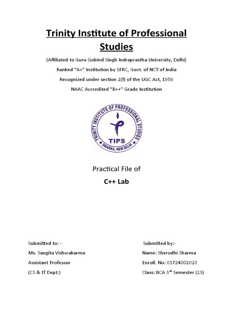 C++Practical File | PDF | Method (Computer Programming) | Constructor ... C++Practical File | PDF | Method (Computer Programming) | Constructor ...