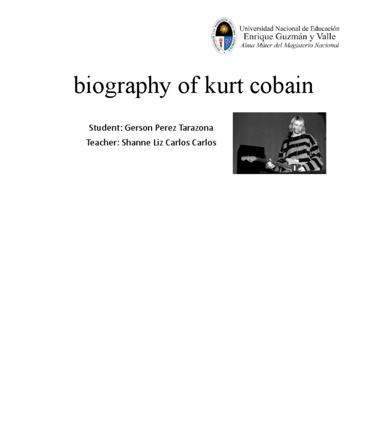 Biography of Kurt Cobain | PDF