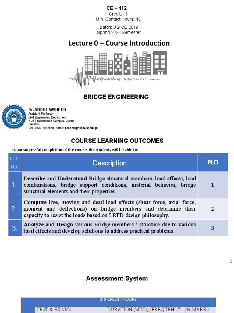 CE-414 Introduction | PDF | Science & Mathematics | Technology & Engineering