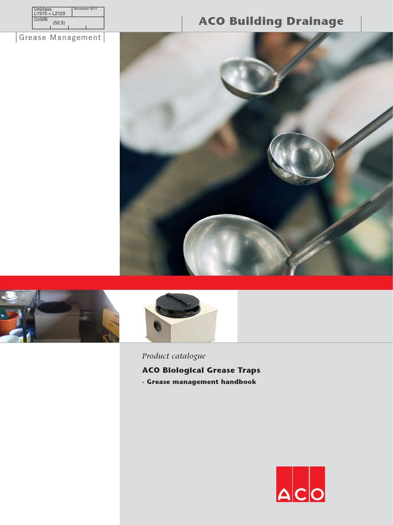 Aco Biological Grease Trap Brochure | PDF | Sewage | Water Pollution