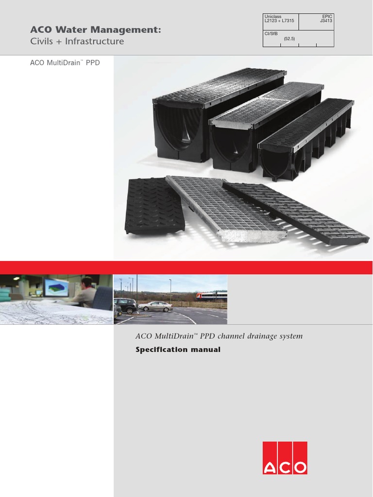 ACO MultiDrain PPD Specification Brochure | PDF