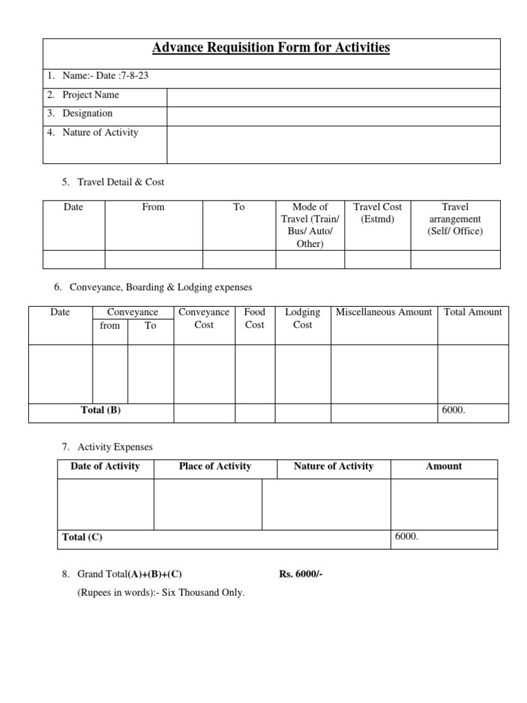 Activity Advance Budgam | PDF