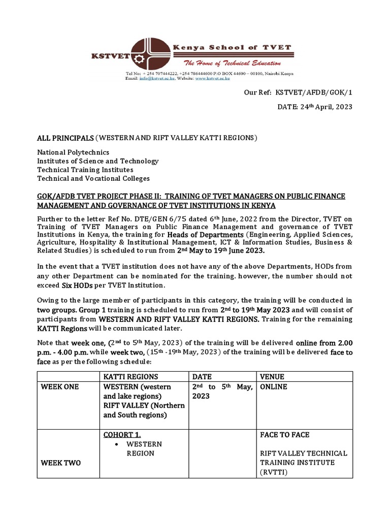 Heads of Departments and Principals Letters | PDF