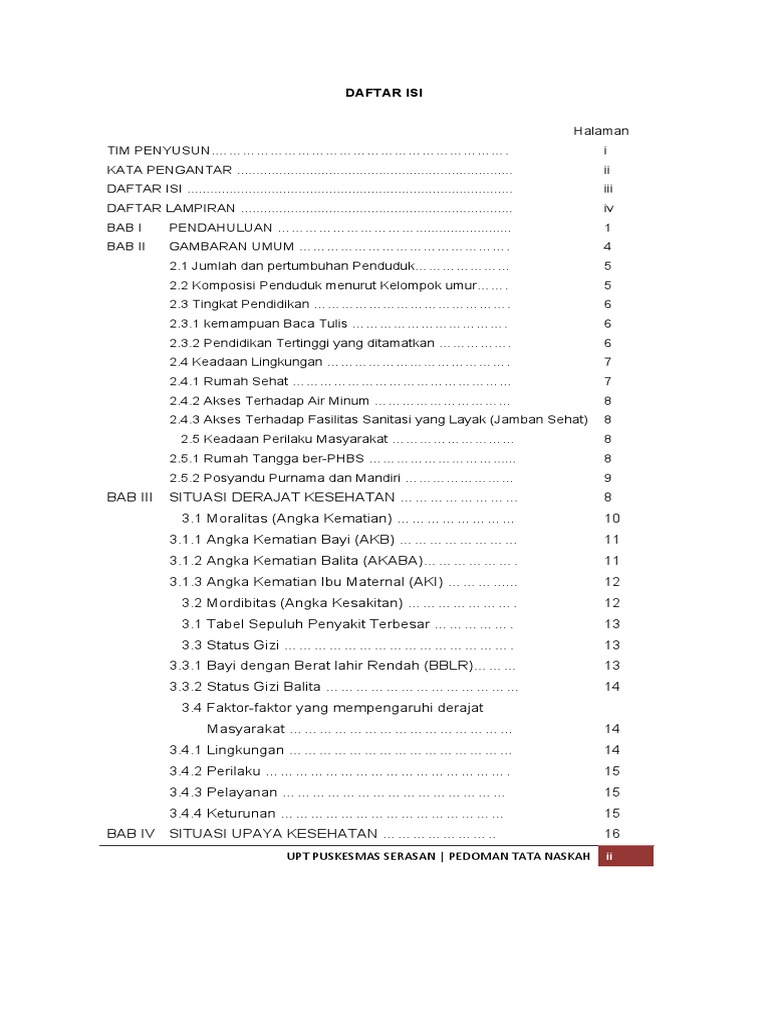 Daftar Isi 2021 | PDF