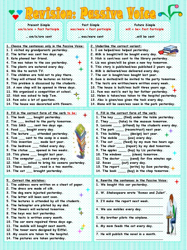 Passive Voice (Elementry Level) | PDF