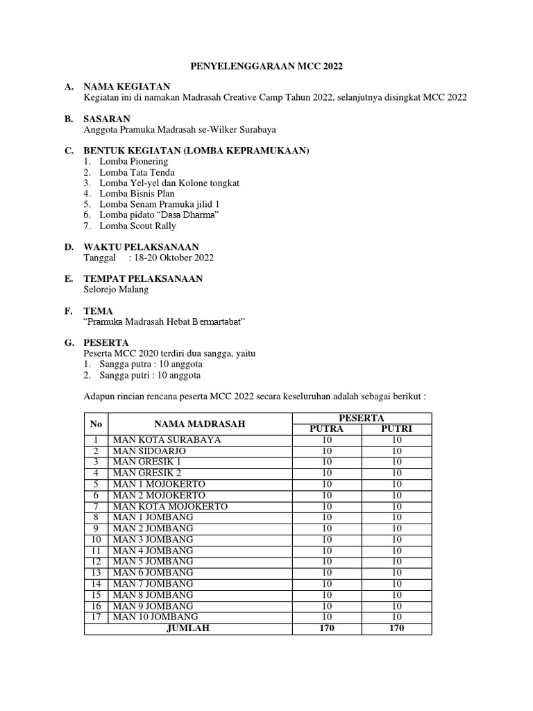 Proposal MCC 2022 | PDF