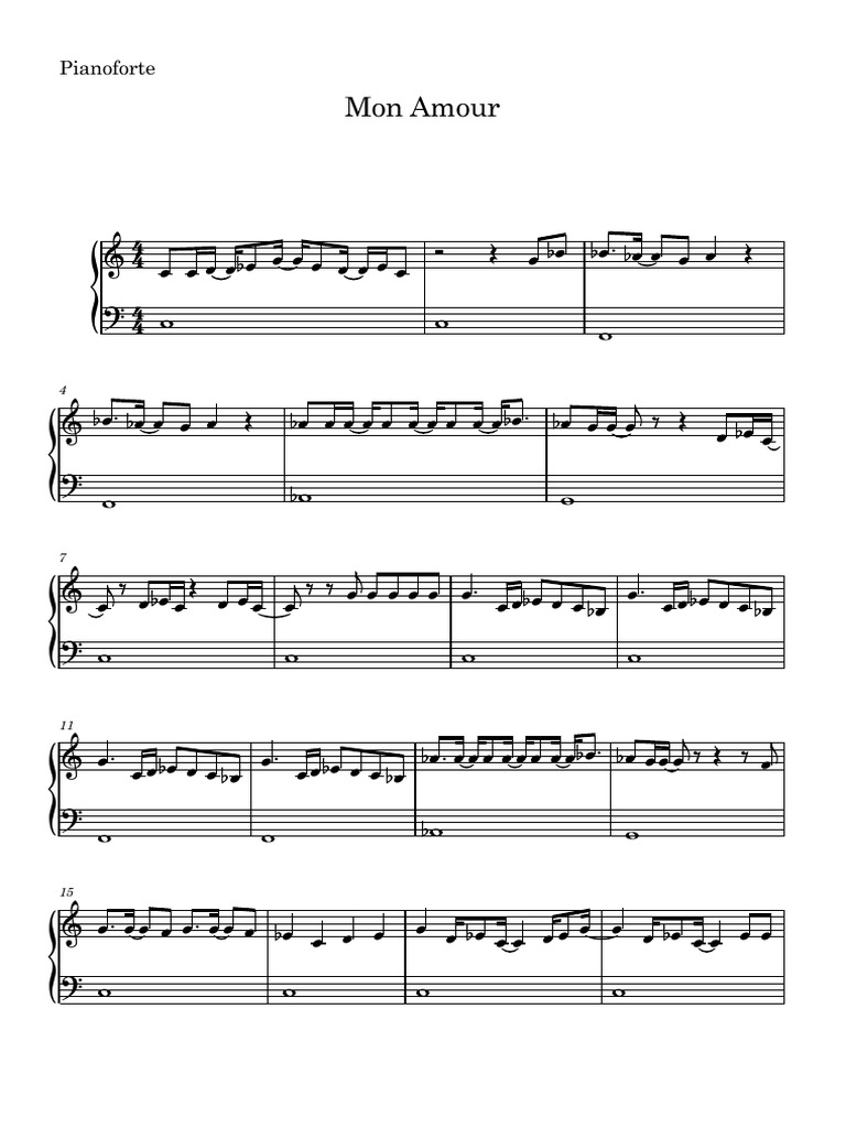 Annalisa - Mon Amour Easy Piano | PDF