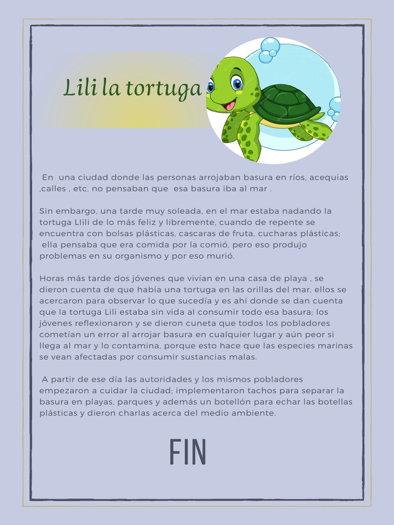 Cuento La Tortuga Lili | PDF