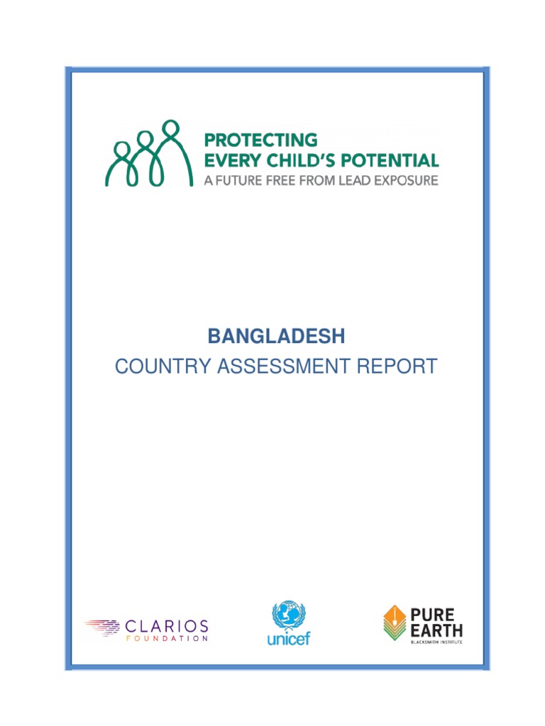 UNICEF Bangladesh Country Assessment Lead | PDF | Lead | Fly Ash